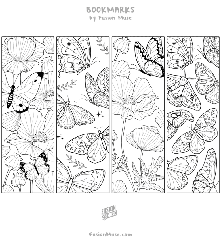 Free Coloring Bookmark Printables for Kids | Fun and Creative Designs