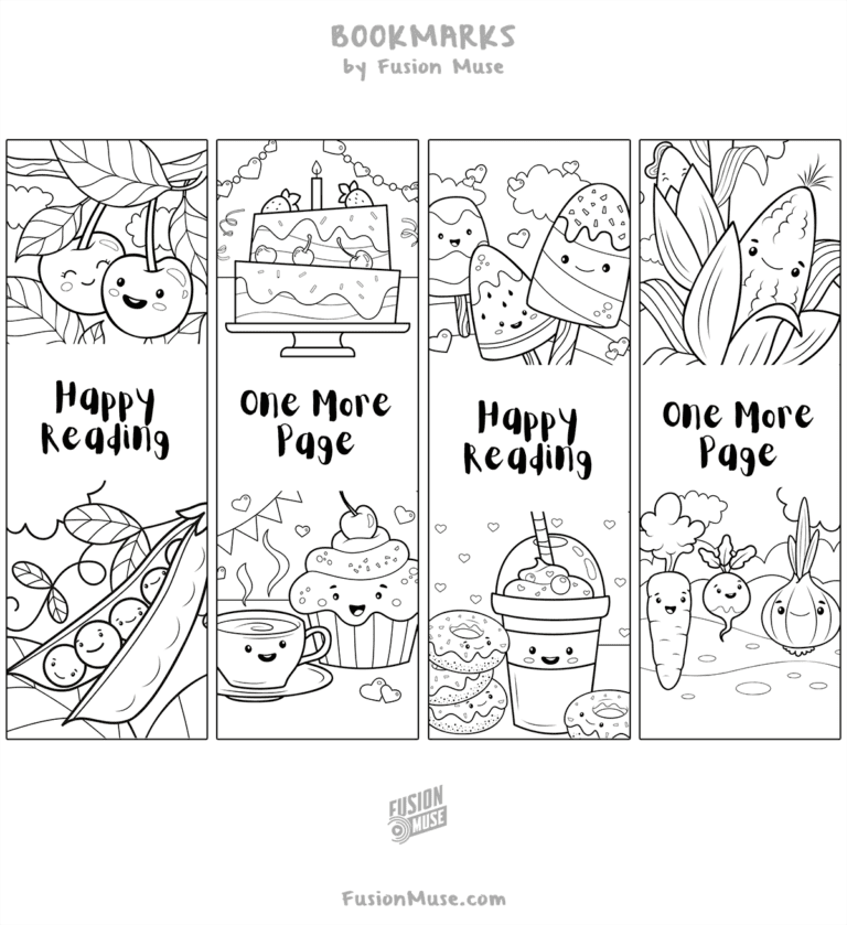 Free Coloring Bookmark Printables for Kids | Fun and Creative Designs