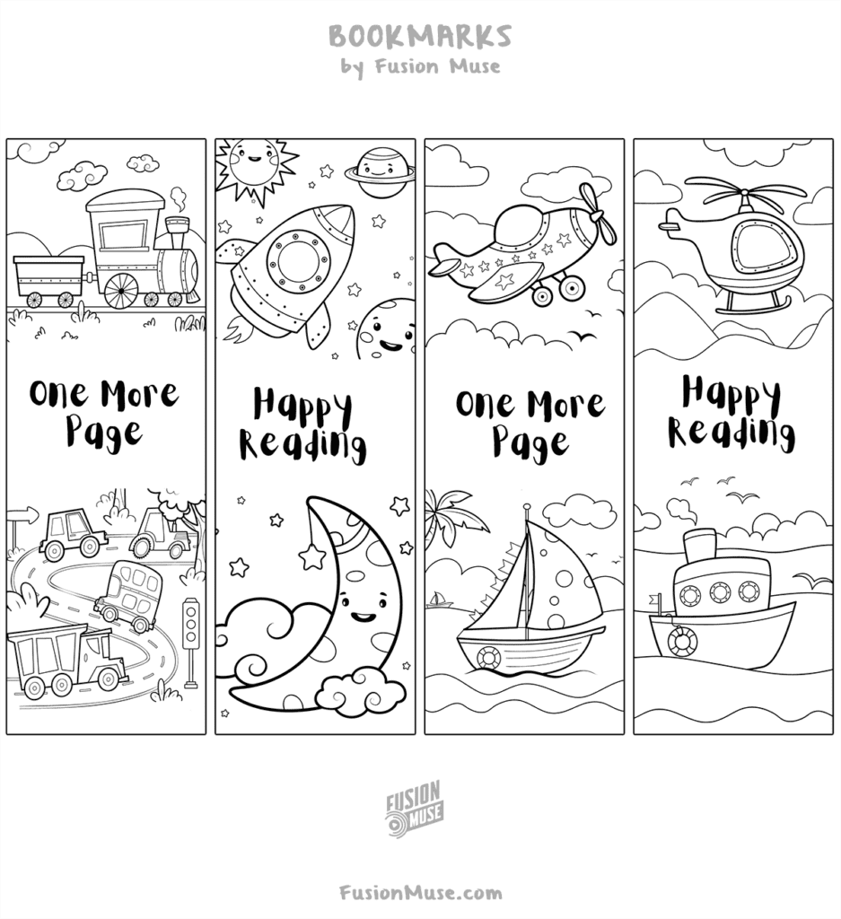Free Coloring Bookmark Printables for Kids | Fun and Creative Designs